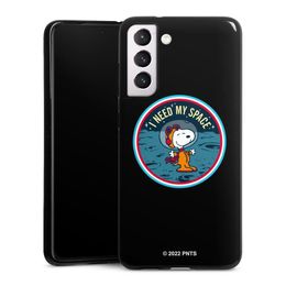 DeinDesign Galaxy S21 FE 5G Handy Silikon H&uuml;lle Case schwarz Handyh&uuml;lle Peanuts Weltall Snoopy