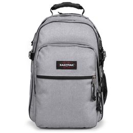 Freizeitrucksack Eastpak "TUTOR", Gr. B/H/T: 32,5cm x 48cm x 26cm, grau (sunday grau), Polyester, meliert, Basic, Rucksäcke, mit geräumigen Fächern