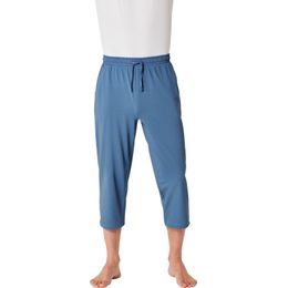 Herren Hose 3/4-lang grau-meliert + mittelblau, Gr&ouml;&szlig;e 56/58