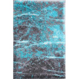 Grund unisex Badematte grau-ozean, Größe 50x80 cm - Duschvorlage halbrund