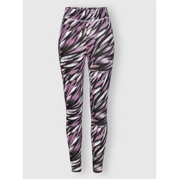 Catamaran Sports Damen Sporthose mit grafischem Druck, violett-schwarz-gemustert, Gr&ouml;&szlig;e 36/38