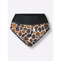 feel good Damen Bikini-Slip im Animal-Dessin, schoko-champagner-bedruckt, Gr&ouml;&szlig;e 38