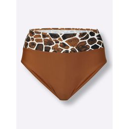feel good Damen Bikini-Slip im Animal-Dessin, cognac, Gr&ouml;&szlig;e 38