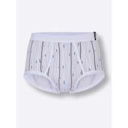 KINGsCLUB Herren Slip, wei&szlig;-bedruckt, Gr&ouml;&szlig;e 6