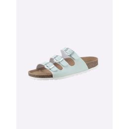Bio Time Damen Pantolette, Blau, Gr. 39, Pantoletten, Material: Lederimitat