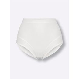 w&auml;schepur w&auml;schepur Damen Taillenslip mit breitem, weichem Bund, wei&szlig;, Gr&ouml;&szlig;e 46