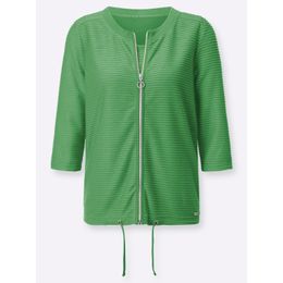 WITT Damen Shirt-Set in Struktur-Qualit&auml;t, apfel, Gr&ouml;&szlig;e 48
