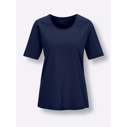 feel good Damen Shirt, marine, Gr&ouml;&szlig;e 36/38