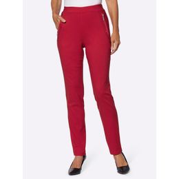 WITT Damen Bengalinhose mit Shaping-Effekt, rot, Gr&ouml;&szlig;e 38