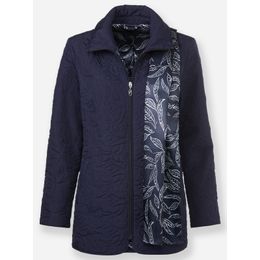 WITT Damen Steppjacke mit Schal, marine, Gr&ouml;&szlig;e 46