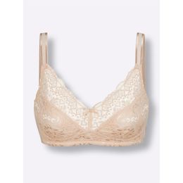 w&auml;schepur w&auml;schepur Damen BH ohne B&uuml;gel mit floraler Spitze, elfenbein, Gr&ouml;&szlig;e 110A