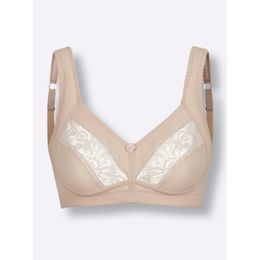 Swegmark Damen BH ohne B&uuml;gel mit floraler Spitze, elfenbein, Gr&ouml;&szlig;e 85E