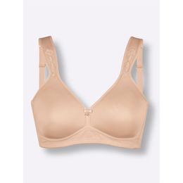 WITT Damen BH ohne B&uuml;gel mit nahtlosen Cups, elfenbein, Gr&ouml;&szlig;e 85C