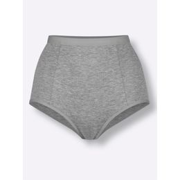 w&auml;schepur w&auml;schepur Damen Formslip im 3er-Pack, grau-geringelt + grau-meliert, Gr&ouml;&szlig;e 40/42