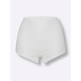 w&auml;schepur w&auml;schepur Damen Panty in dezenter Ripp-Struktur, wei&szlig;, Gr&ouml;&szlig;e 36/38