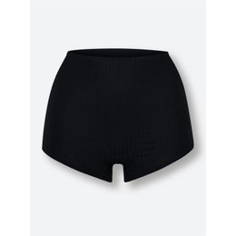 w&auml;schepur w&auml;schepur Damen Panty in dezenter Ripp-Struktur, schwarz, Gr&ouml;&szlig;e 52/54