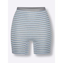 w&auml;schepur w&auml;schepur Damen Longpanty im Doppelpack, grau-geringelt + grau-meliert, Gr&ouml;&szlig;e 36/38