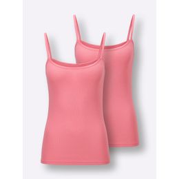 Nina von C. Damen Tr&auml;gertop aus Feinripp, flamingo, Gr&ouml;&szlig;e 50