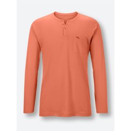 w&auml;schepur men Herren Schlafanzug-Shirt, papaya, Gr&ouml;&szlig;e 44/46