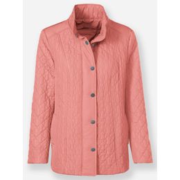 WITT Damen Steppjacke mit seitlichen Eins&auml;tzen, flamingo, Gr&ouml;&szlig;e 42