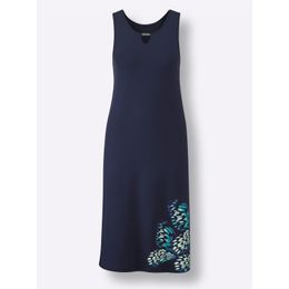 feel good Damen Sommerkleid mit Deko-Spange, marine-royalblau, Gr&ouml;&szlig;e 36/38