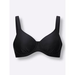 feel good Damen Bikini-Oberteil mit herausnehmbaren Softcups, schwarz, Gr&ouml;&szlig;e 40B