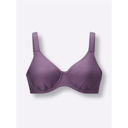 feel good Damen Bikini-Oberteil mit herausnehmbaren Softcups, violett, Gr&ouml;&szlig;e 44D