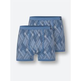 KINGsCLUB Herren Hose kurz, mittelblau-bedruckt, Gr&ouml;&szlig;e 7