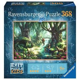 Ravensburger EXIT PUZZLE KIDS Der magische Wald Puzzle, 368 Teile