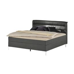 Höffner Boxspringbett Lina ¦ grau ¦ Maße (cm): B: 148 H: 122