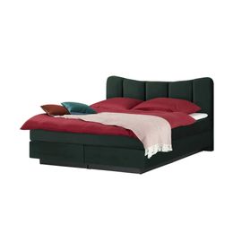 Höffner Boxspringbett Dalur ¦ grün ¦ Maße (cm): B: 160 H: 110