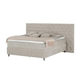 Kings and Queens Boxspringbett Fjell ¦ beige ¦ Maße (cm): B: 260 H: 130