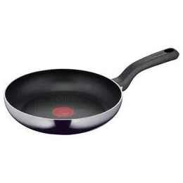 Bratpfanne Tefal "Resist, Antihaftversiegelung, Thermo-Signal bei idealer Brattemperatur", schwarz, B:25,4cm H:5cm L:42,78cm Ø:24cm, Pfannen, alle Herdarten außer Induktion, spülmaschinengeeignet