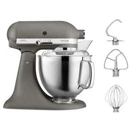 KitchenAid Küchenmaschine "Artisan 5KSM185PSEGR", grau (imperial grau), B:24cm H:36cm T:37cm, Küchenmaschinen