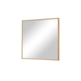 Höffner Spiegel 60 x 62 cm Tiba ¦ holzfarben ¦ Glas, Aluminium, Holz ¦ Maße (cm): B: 60 H: 62 T: 4