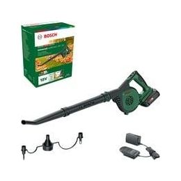 Bosch Akku-Laubbl&auml;ser Universal LeafBlower 18V-130, 18Volt gr&uuml;n/schwarz, Li-Ionen Akku 2,5Ah, POWER FOR ALL ALLIANCE