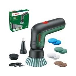 Bosch Akku-B&uuml;rste UniversalBrush Set, 3,6Volt, B&uuml;rstenschleifer gr&uuml;n/schwarz, mit Zubeh&ouml;r-Set