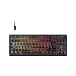 K70 CORE TKL, Gaming-Tastatur schwarz, DE-Layout, Corsair MLX Red v2