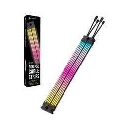 Corsair iCUE ARGB PSU Cable Strips, LED-Streifen 2x 240mm, f&uuml;r Netzteil-Kabel