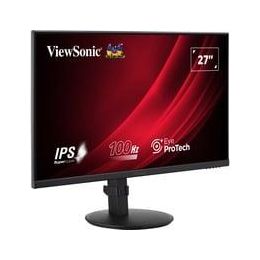 Viewsonic VG2708A-MHD, LED-Monitor 68.6 cm (27 Zoll), schwarz, FullHD, IPS, HDMI, DP, VGA, 100Hz Panel