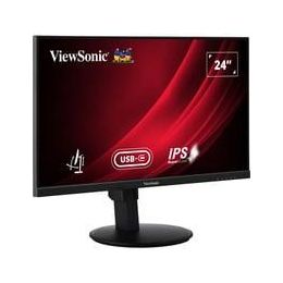 Viewsonic VG2409-MHDU-2, LED-Monitor 61 cm (24 Zoll), schwarz, FullHD, IPS, USB-C Hub, 100Hz Panel
