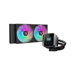 DEEPCOOL MYSTIQUE 240 ARGB, Wasserk&uuml;hlung schwarz