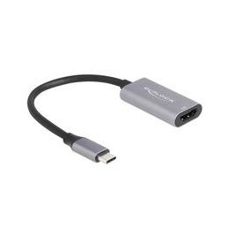 Delock USB Adapter, USB-C Stecker > HDMI Buchse 4K 60hz grau, 15cm, HDR und HDCP