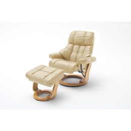 iNNoSeat by MCA + CALGARY XXL Relaxer 180 mit Hocker - versch. Ausführungen - creme natur