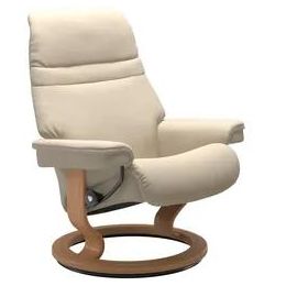 Relaxsessel stressless "Sunrise", beige (cream batick), B:79cm H:103cm T:73cm, Leder BATICK: BATICK ist ein leicht korrigiertes, durchgefärbtes und genarbtes Möbelleder, bei dem die meisten Unebenheiten und Spuren in der Regel entfernt wurden., Leder PALOMA: PALOMA ist ein durchgefärbtes Semianilin-Möbelleder mit natürlicher Narbung., ROHLEDER Stoff Q2 FARON: Ein fester zuverlässiger Bouclu00e9 mi