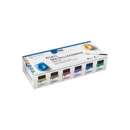 Persen Verlag Acrylfarbe metallic, 6 x 20 ml, Basis-Set