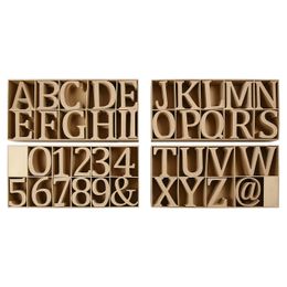 Persen Verlag Buchstaben und Zahlen, 8 cm, MDF, 240 Stück