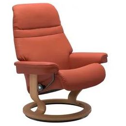 Relaxsessel stressless "Sunrise", rot (henna paloma), B:79cm H:103cm T:73cm, Leder BATICK: BATICK ist ein leicht korrigiertes, durchgefärbtes und genarbtes Möbelleder, bei dem die meisten Unebenheiten und Spuren in der Regel entfernt wurden., Leder PALOMA: PALOMA ist ein durchgefärbtes Semianilin-Möbelleder mit natürlicher Narbung., ROHLEDER Stoff Q2 FARON: Ein fester zuverlässiger Bouclu00e9 mit 