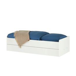 Möbel Kraft Stauraumbett Grow Up - weiß - Materialmix - 127 cm - 54,5 cm - Möbel Kraft