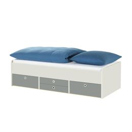 Möbel Kraft Schubkastenbett Grow Up - grau - Materialmix - 97 cm - 54,5 cm - Möbel Kraft